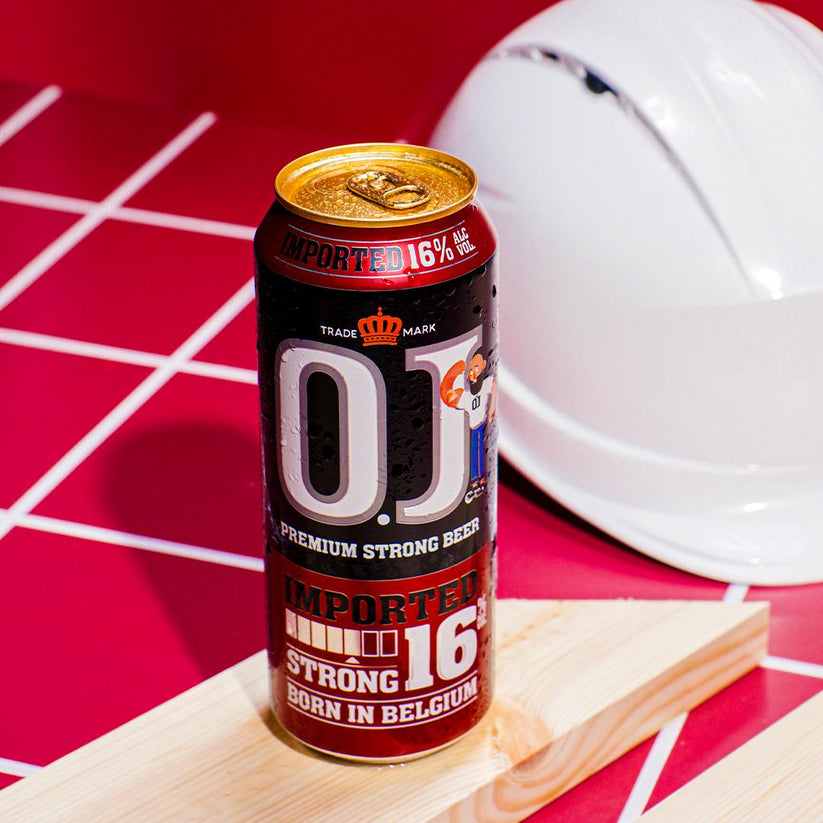 O.J. 16% Strong Beer 500ml Can – O.J. Beer
